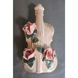 Lefton | Accents | Vintage Lefton Ceramic Pink Violin With 3 Raised ...